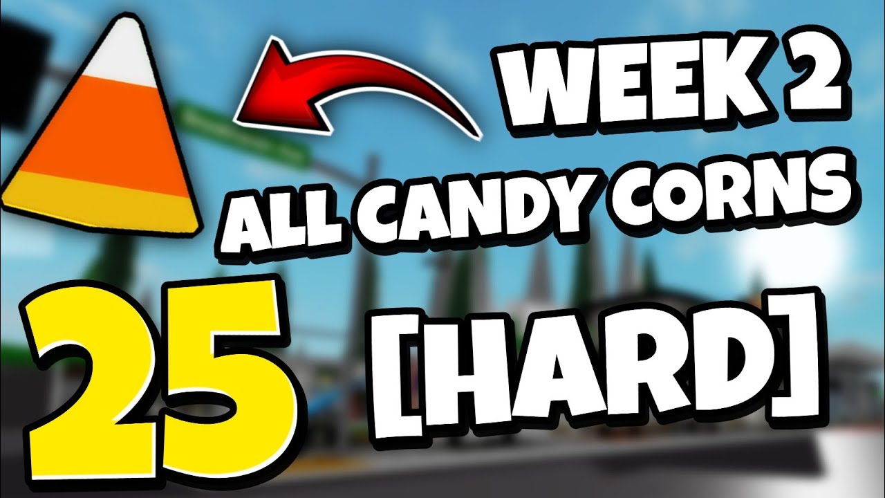 HARD MODE ALL 25 CANDY CORN LOCATIONS IN BROOKHAVEN - HALLOWEEN EVENT ...