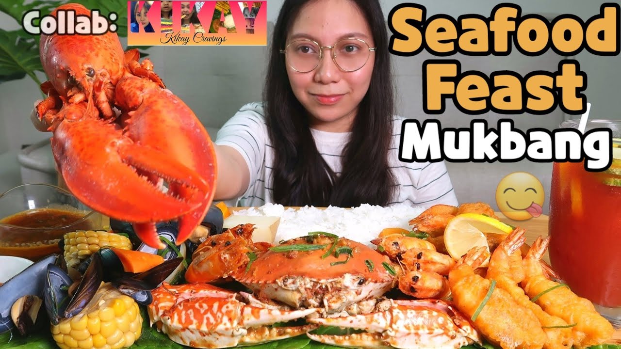 SEAFOOD FEAST MUKBANG | Mukbang Philippines | Chef Obang | Collab with ...
