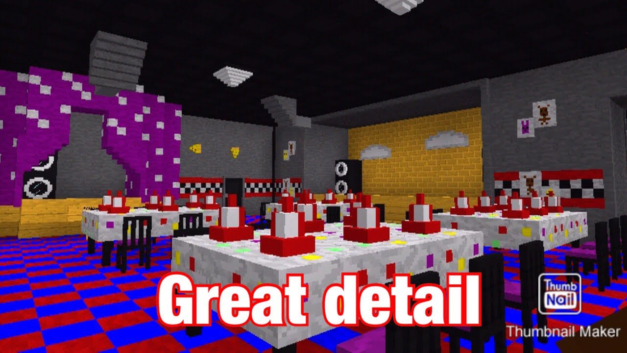 Fnaf restaurant in great detail - YouTube
