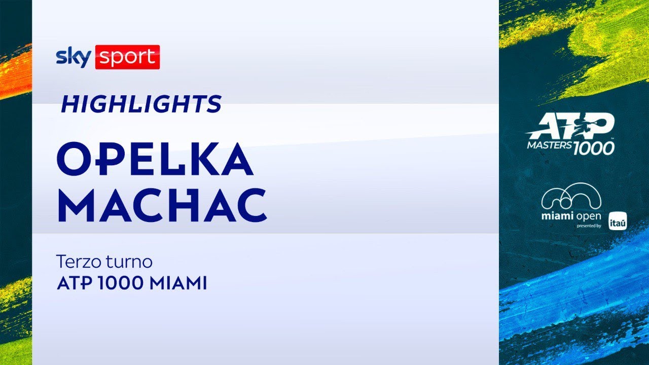 ATP 1000 Miami, Opelka-Machac: gli highlights - YouTube