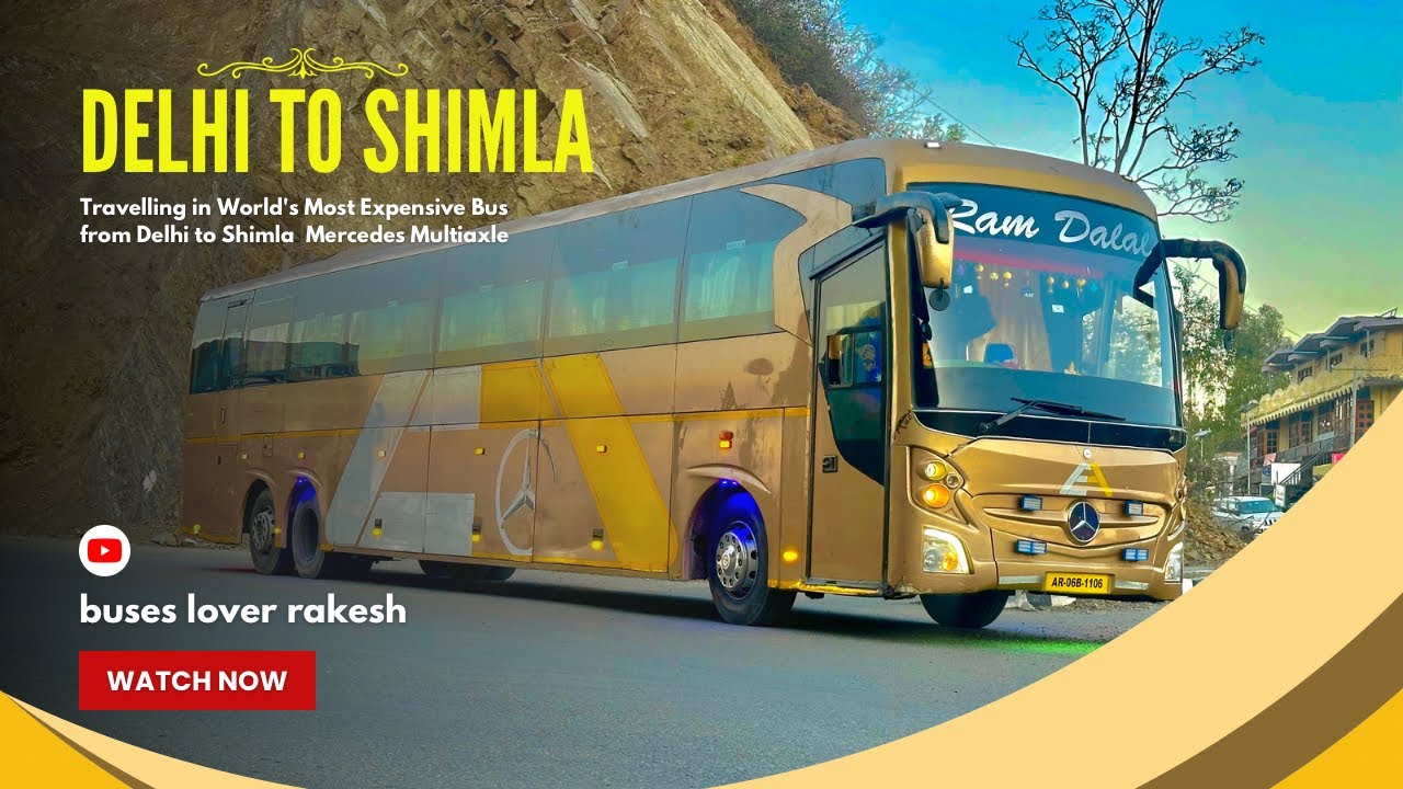 OMG 😮 Travelling in World's Most Expensive Bus from Delhi to Shimla 🔥 ...