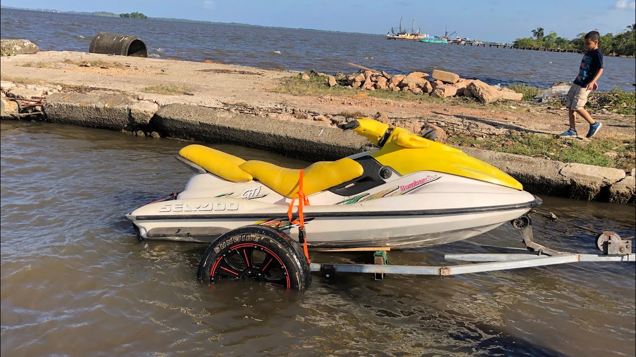 Jet ski con motor de carro y carburador de motocicleta - YouTube