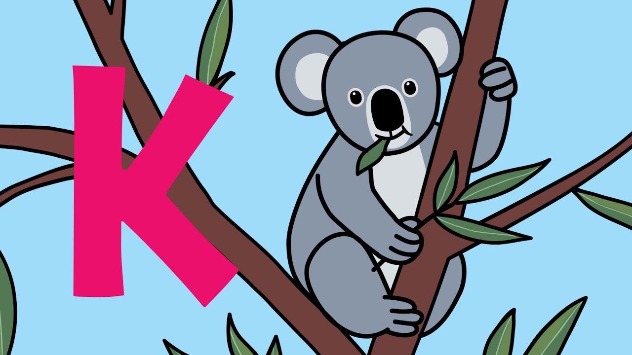 Learn ABC | "K" is for Kangaroo and Koala | Alphabets for kids - YouTube