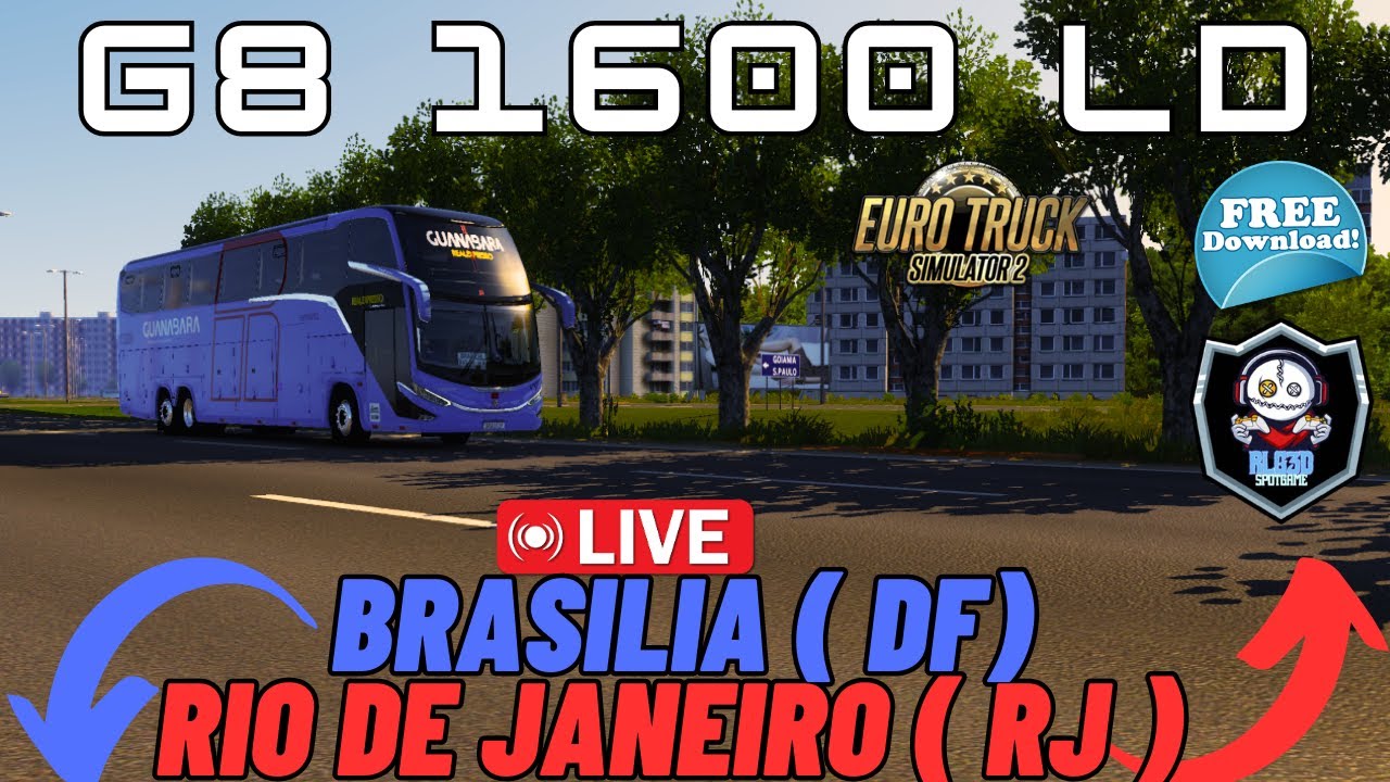 [ ETS 2 ] BRASILIA ( DF) X RIO DE JANEIRO ( RJ ) | G8 1600 LD | DOWNLOAD FREE - YouTube