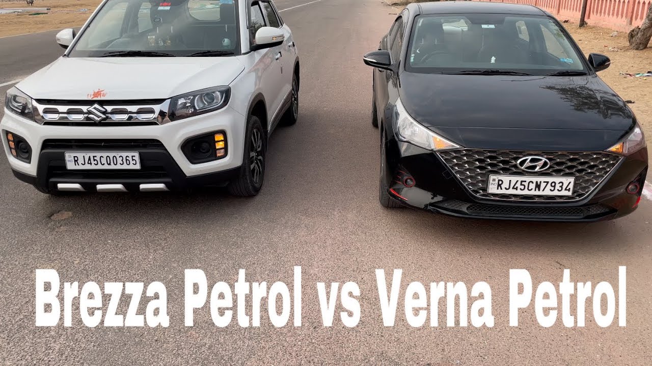 Drag Race: Hyundai VERNA vs BREZZA - YouTube