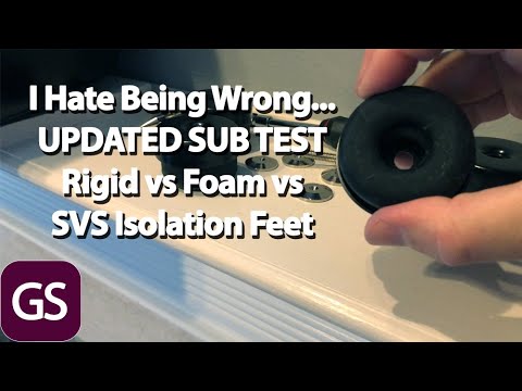 UPDATED Subwoofer SVS Isolation Feet vs Rigid vs Foam Testing