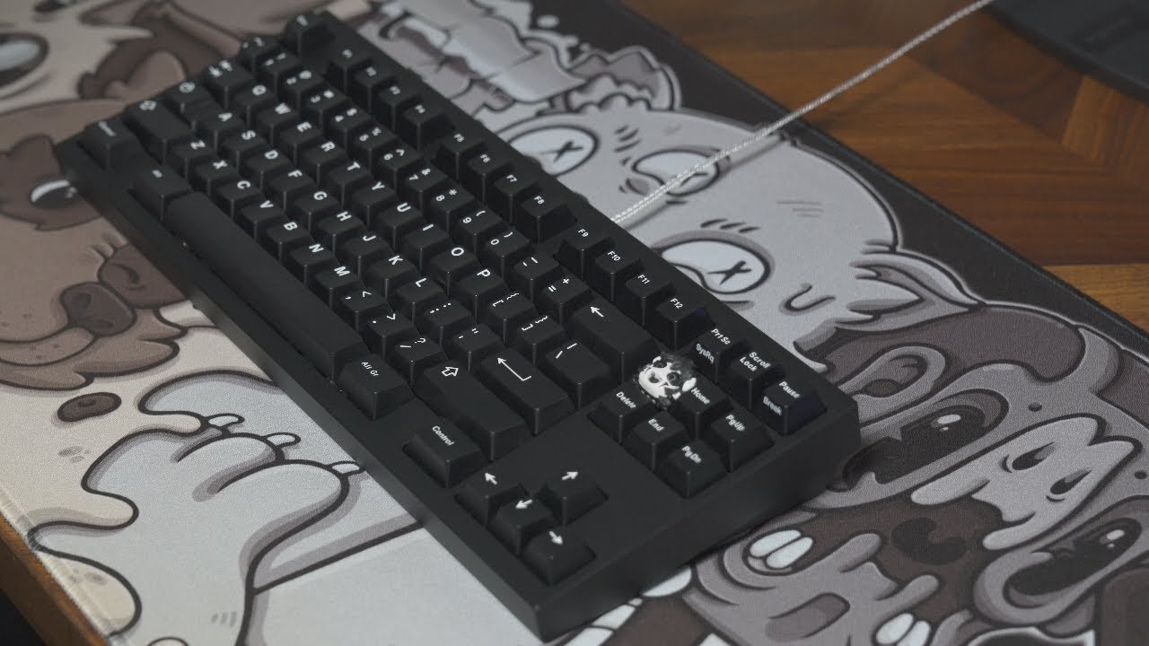GEON F2-84 with 63.5 Slow Hyperglide Cherry Black Typing Sounds - YouTube