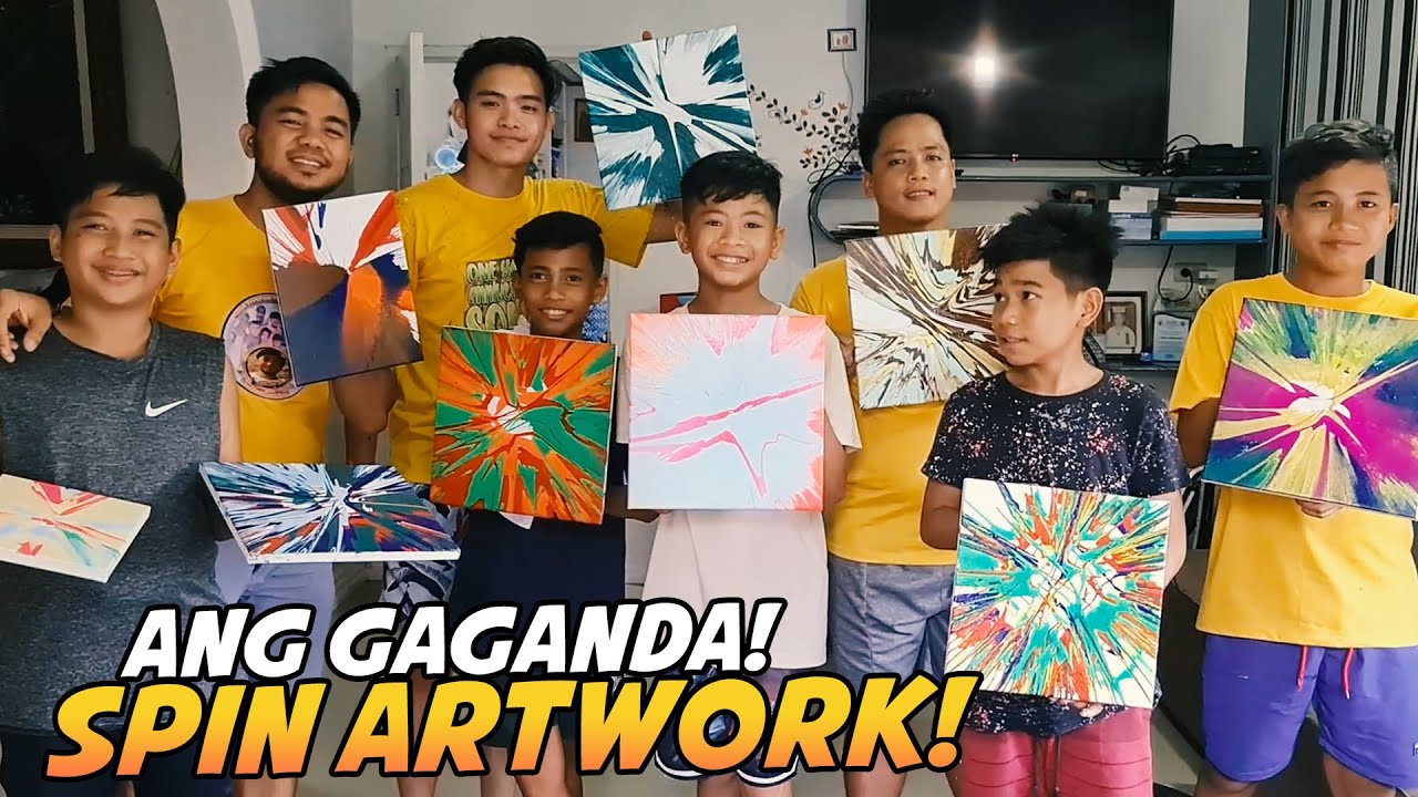 ANG GALING! TechRAM Kids SPIN ARTWORK! - YouTube