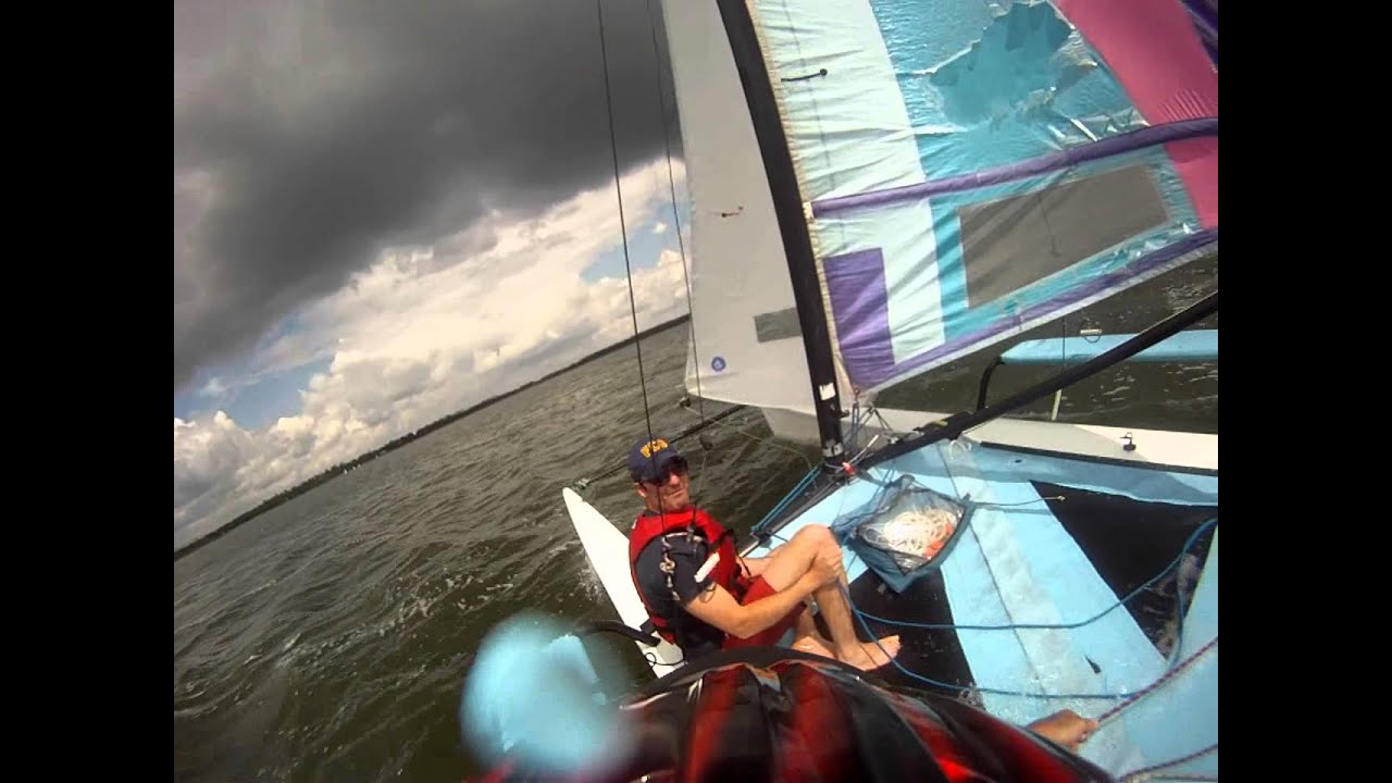 Hobie 17 Ludicrous Speed (Hastings Lake) - YouTube