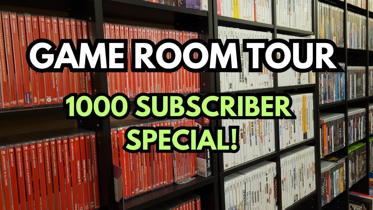 GAME ROOM Tour | 1000 Subscriber Special! - YouTube