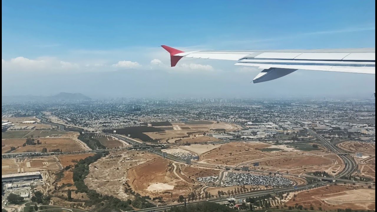 LATAM Chile Airbus A320-233 CC-COO takeoff from Santiago de Chile (SCL ...