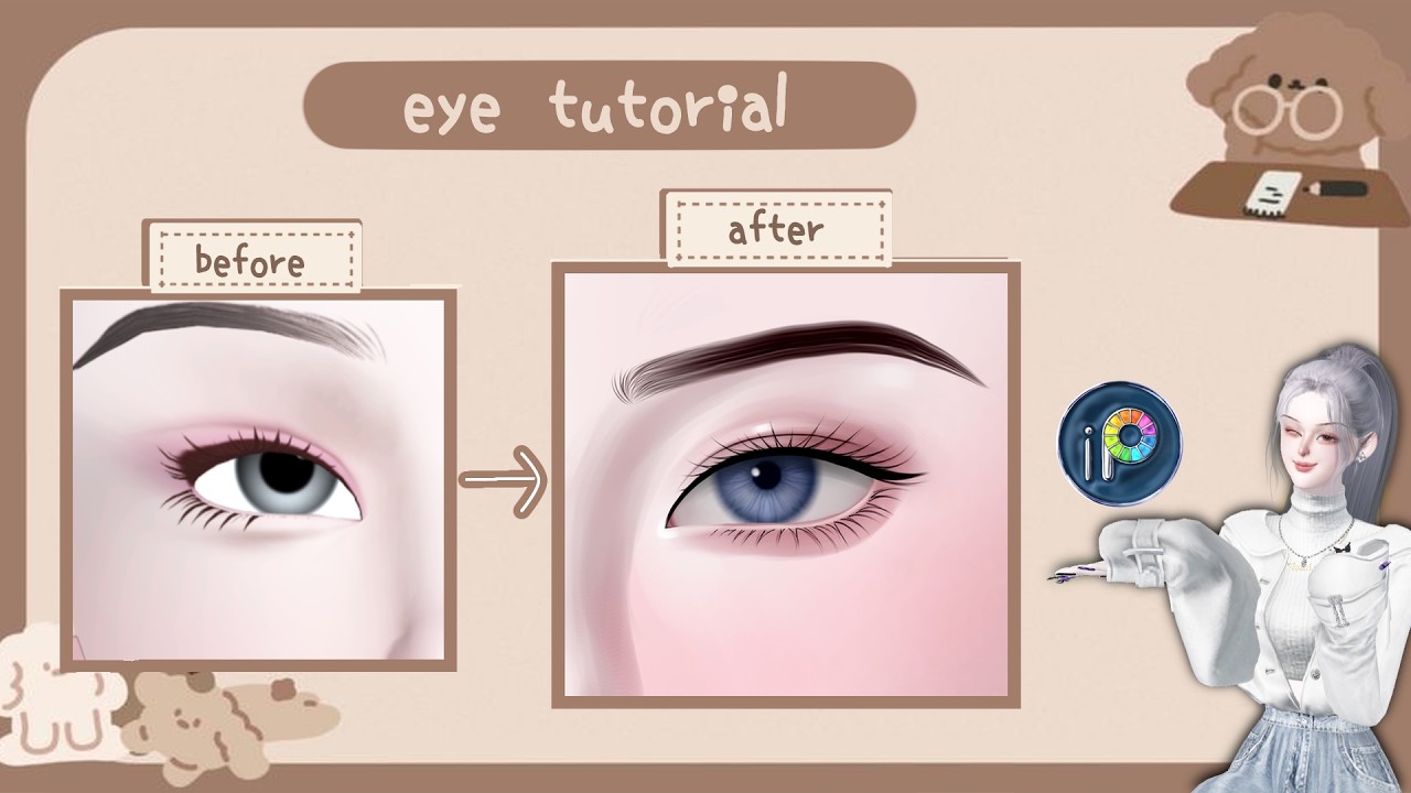 how to edit zepeto character's eye ( part-1) . full tutorial for beginners. - YouTube