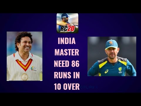 INDIA MASTER NEED 86 RUNS IN 10 OVERS RC20 #Rc20 #viralvideos - YouTube