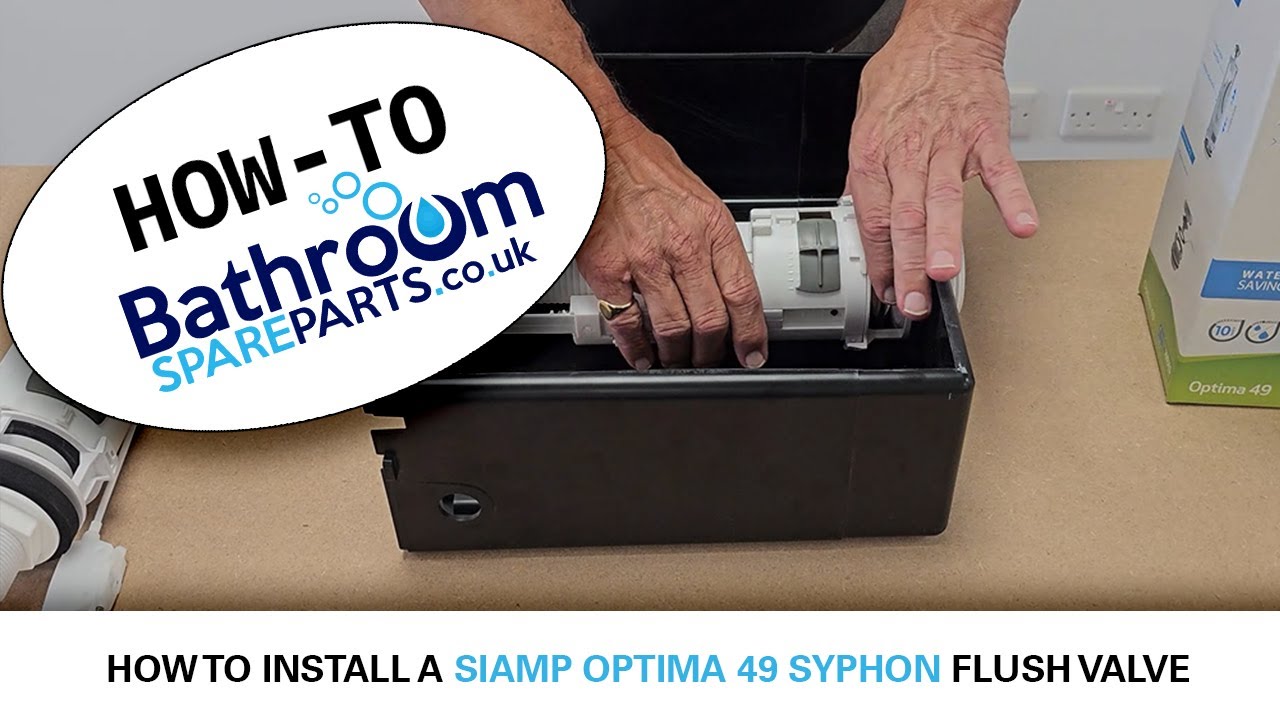 How To Install a Siamp Optima 49 Syphon Flush Valve - 32490007 - Step ...
