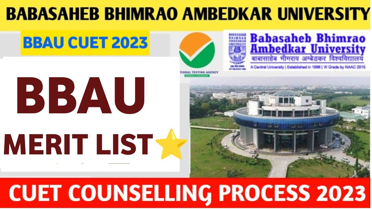 Babasaheb bhimrao ambedkar University CUET, cut off, merit list ...