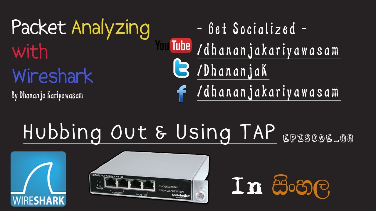 Packet Analyzing with Wireshark Hubbing Out & Using of TAP Episode 08 ...