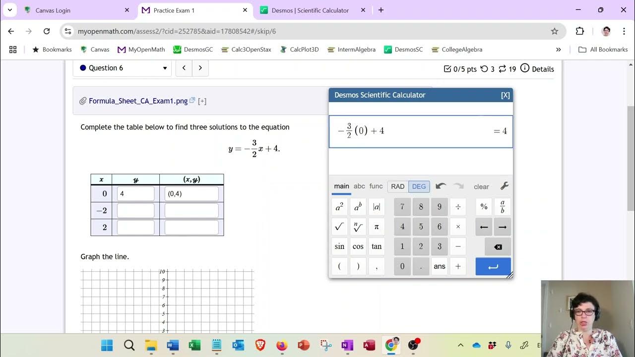 Graphing a linear equation by plotting points - YouTube
