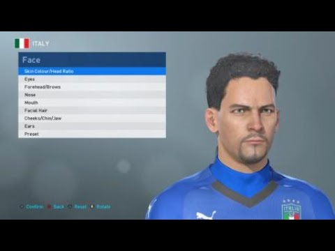 ROBERTO BAGGIO PES 2019 FACE, Ability, EDIT in english language - YouTube