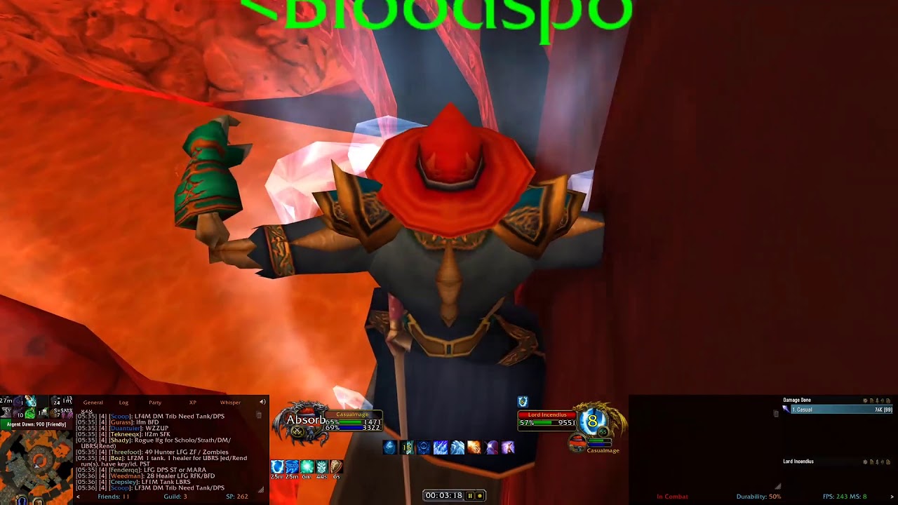 Mage Solo Lord Incendius Classic Youtube