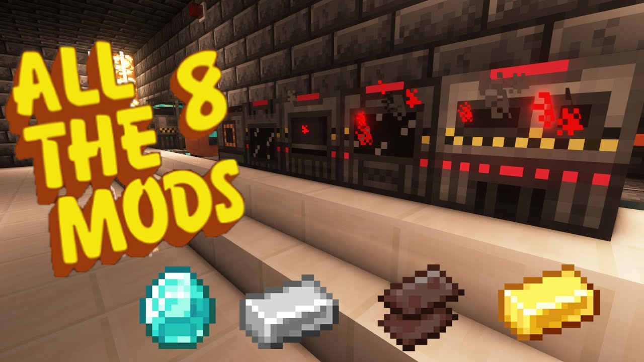 Delving into Mekanism: Ore Processing Factory | All The Mods 8 SMP Ep ...