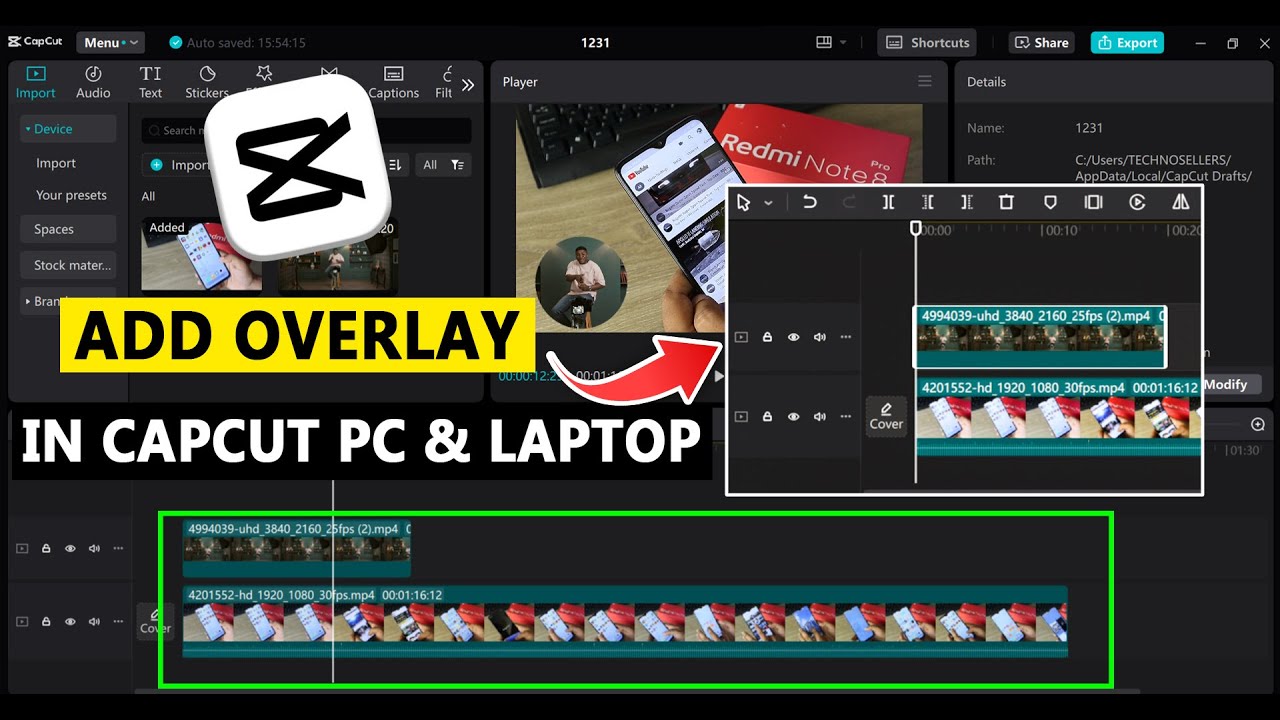 How To Overlay In Capcut Pc - YouTube
