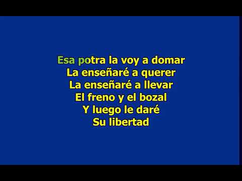Juan Vicente Torrealba La potra Zaina Karaoke