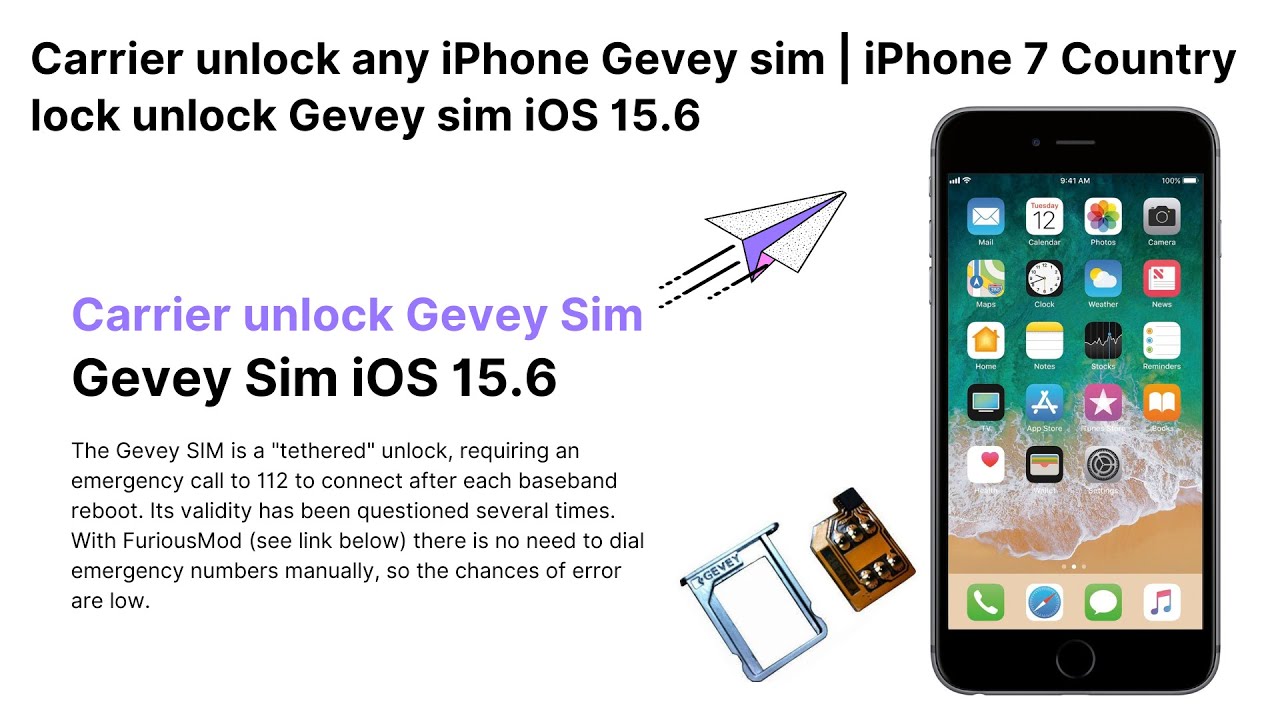 Carrier unlock any iPhone Gevey sim | iPhone 7 Country lock unlock ...