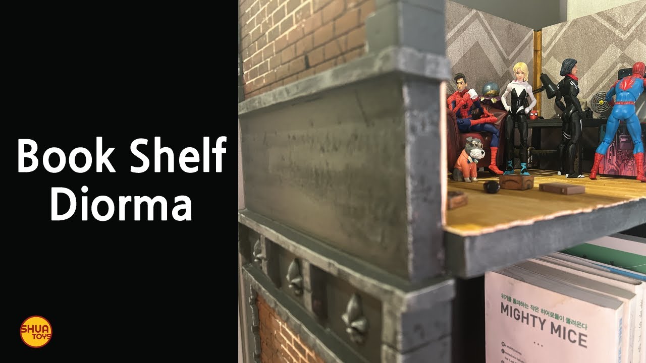 책장 스트릿 디오라마_Book Shelf Diorama - YouTube