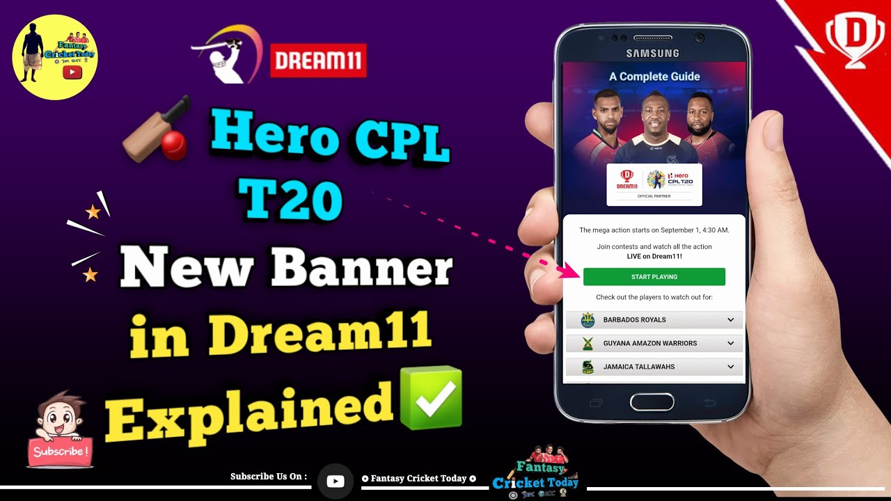 🏏 Hero CPL T20 2022 New Banner in Dream11 🚀 Explained💥All Category Top ...