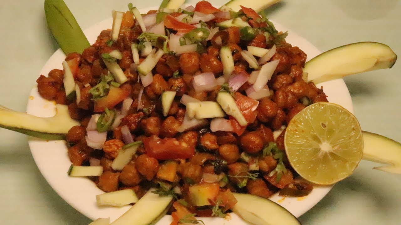 चना चटपटी चाट | मुबई चौपाटी की फेमस | Chana Chatpati Recipe | Geeta ...