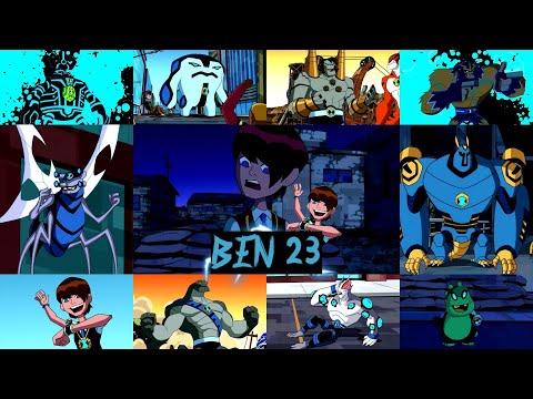 All Ben 23 transformations throughout all Ben 10 series