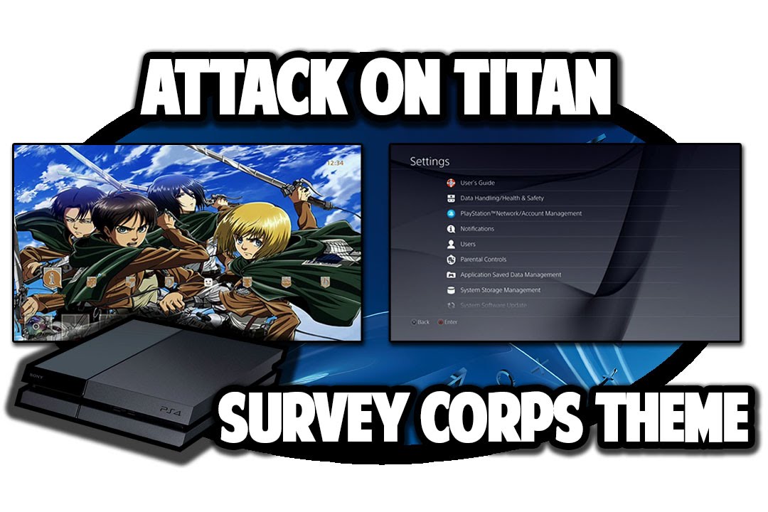 [PS4 THEMES] Attack on Titan Survey Corps Dynamic Theme Video in 60FPS ...