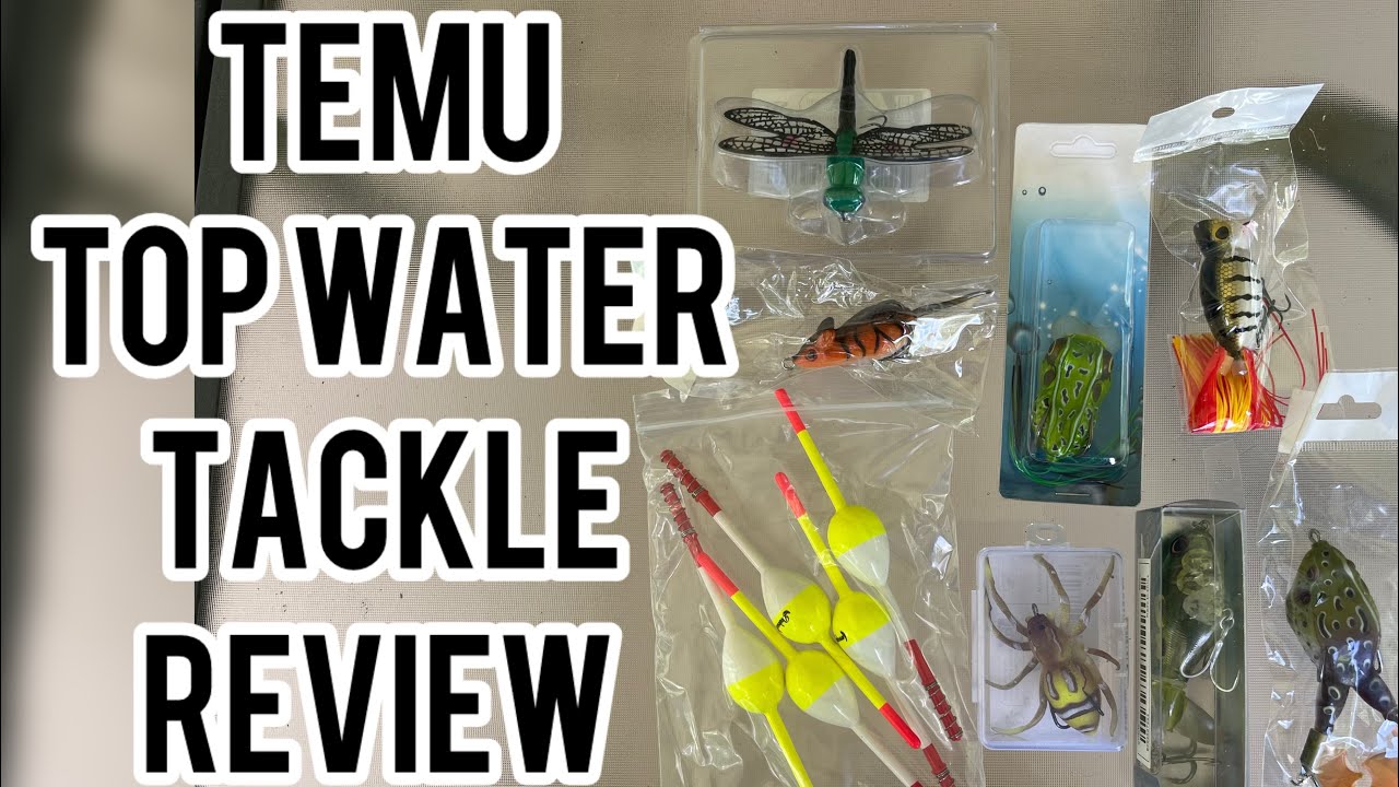 Temu top water fishing tackle review/ is it worth it? - YouTube