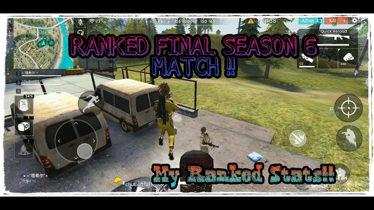 MY RANKED SEASON 6 STATS AND FINAL SEASON 6 MATCH !! Garena Free Fire ...