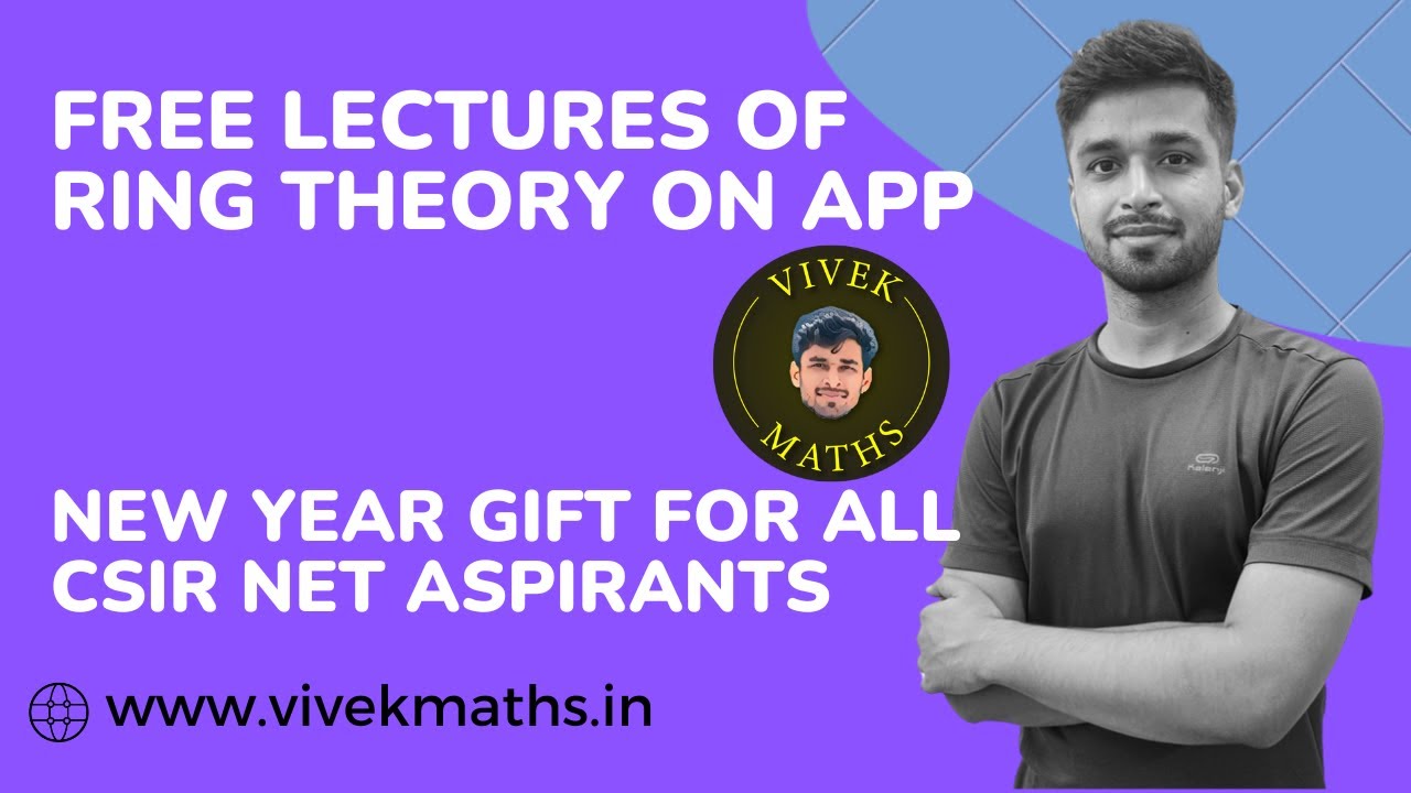 Complete Free lectures of RING THEORY | Vivek Maths - YouTube