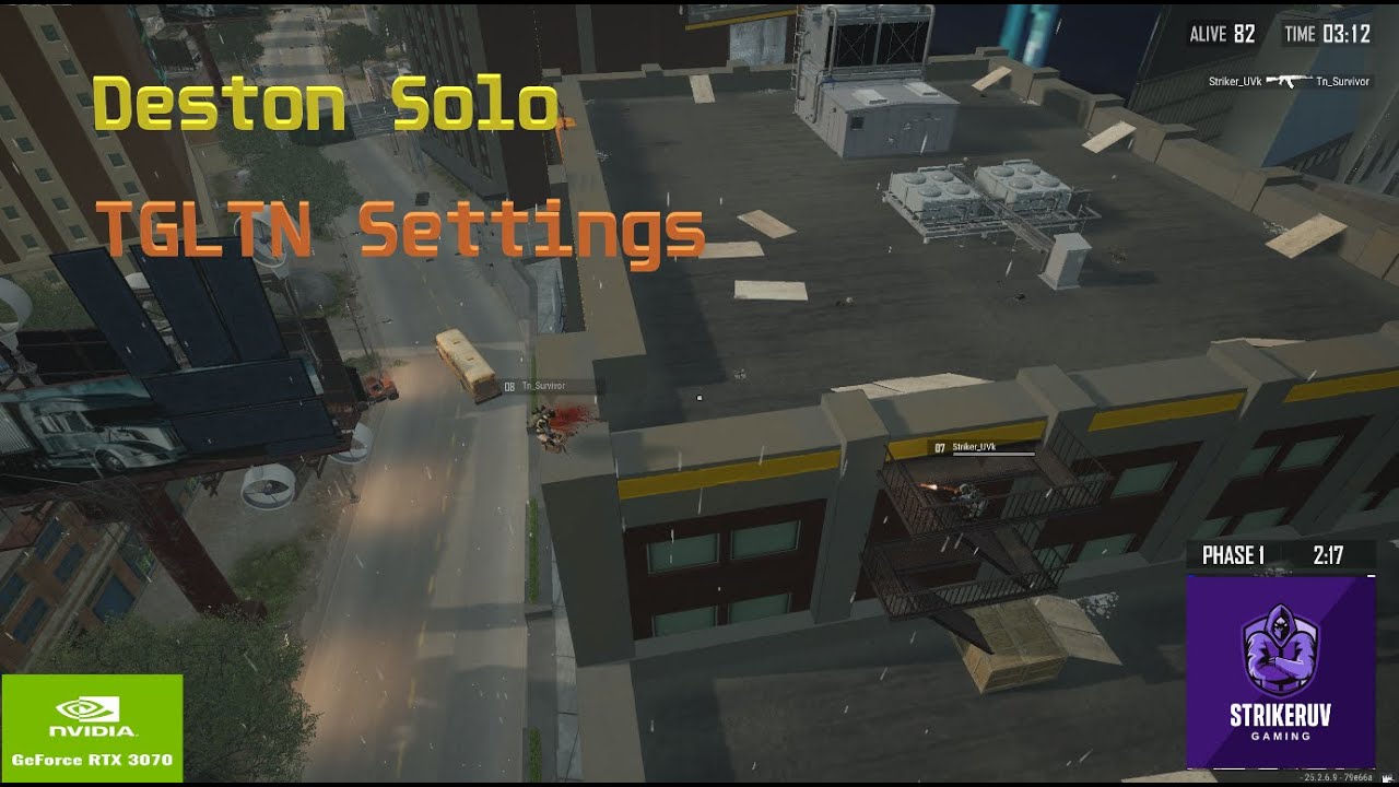 PUBG PC gameplay, Deston Solo full action. RTX 3070 with TGLTN settings ...