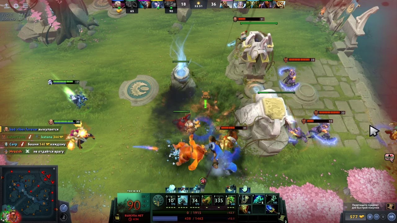 Techies live 7.23с | Full match - YouTube