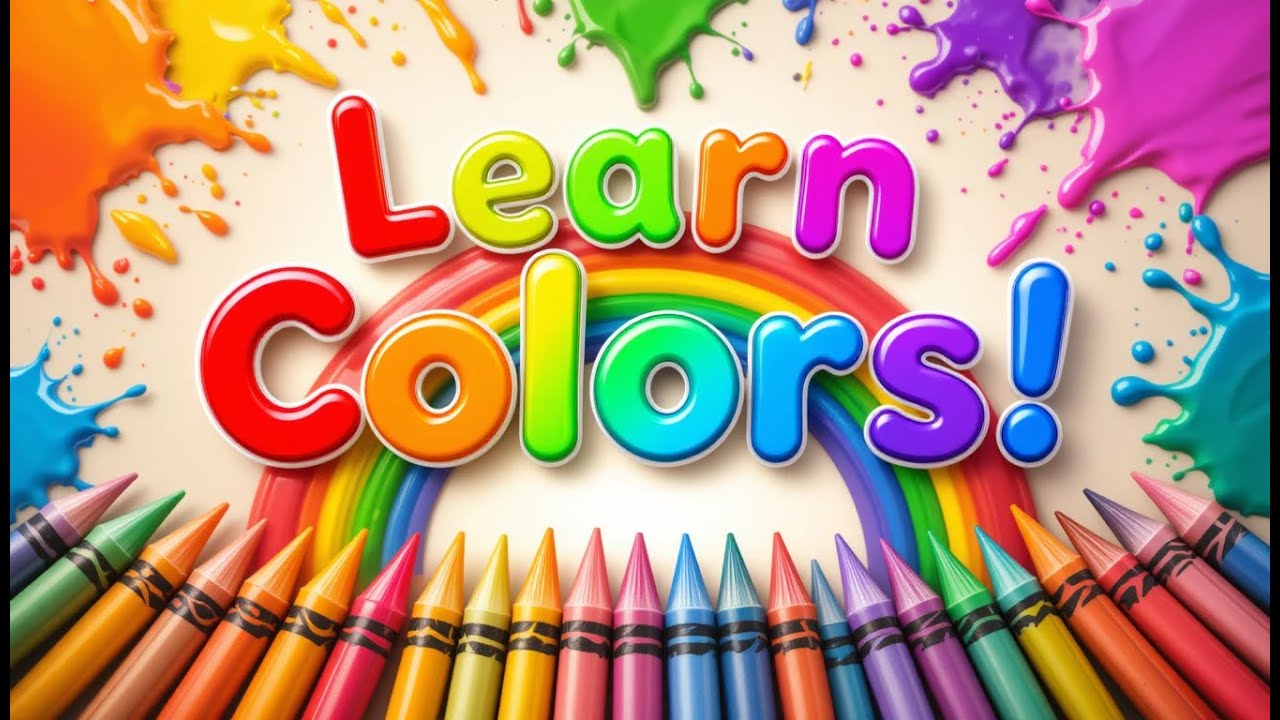 Learn Colors for Kids | Fun Color Learning with Bright Rainbow Colors ...