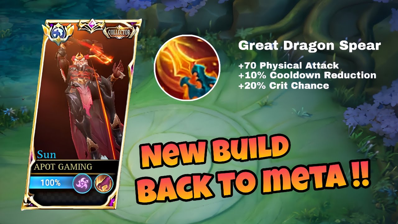 NEW BUILD BACK TO META !! GREAT DRAGON SPEAR | MLBB - YouTube
