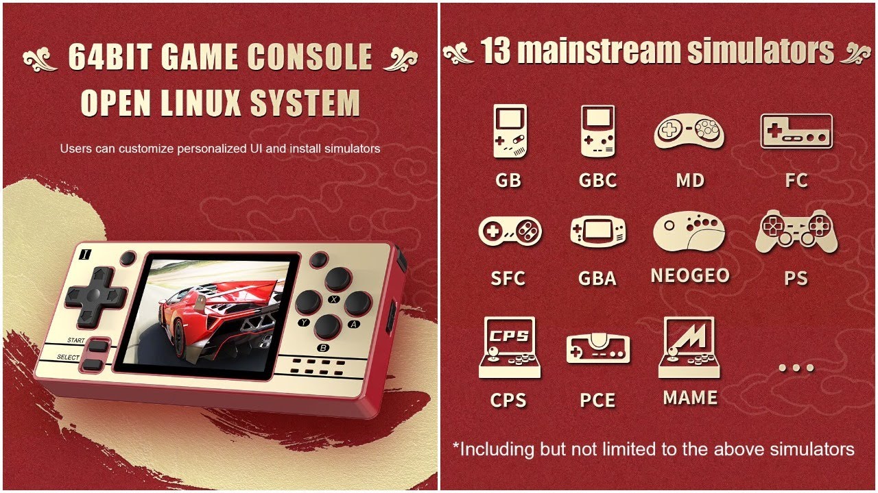 Powkiddy Q20 Mini Open Source 2.4 Inch IPS Screen Handheld Game Console ...