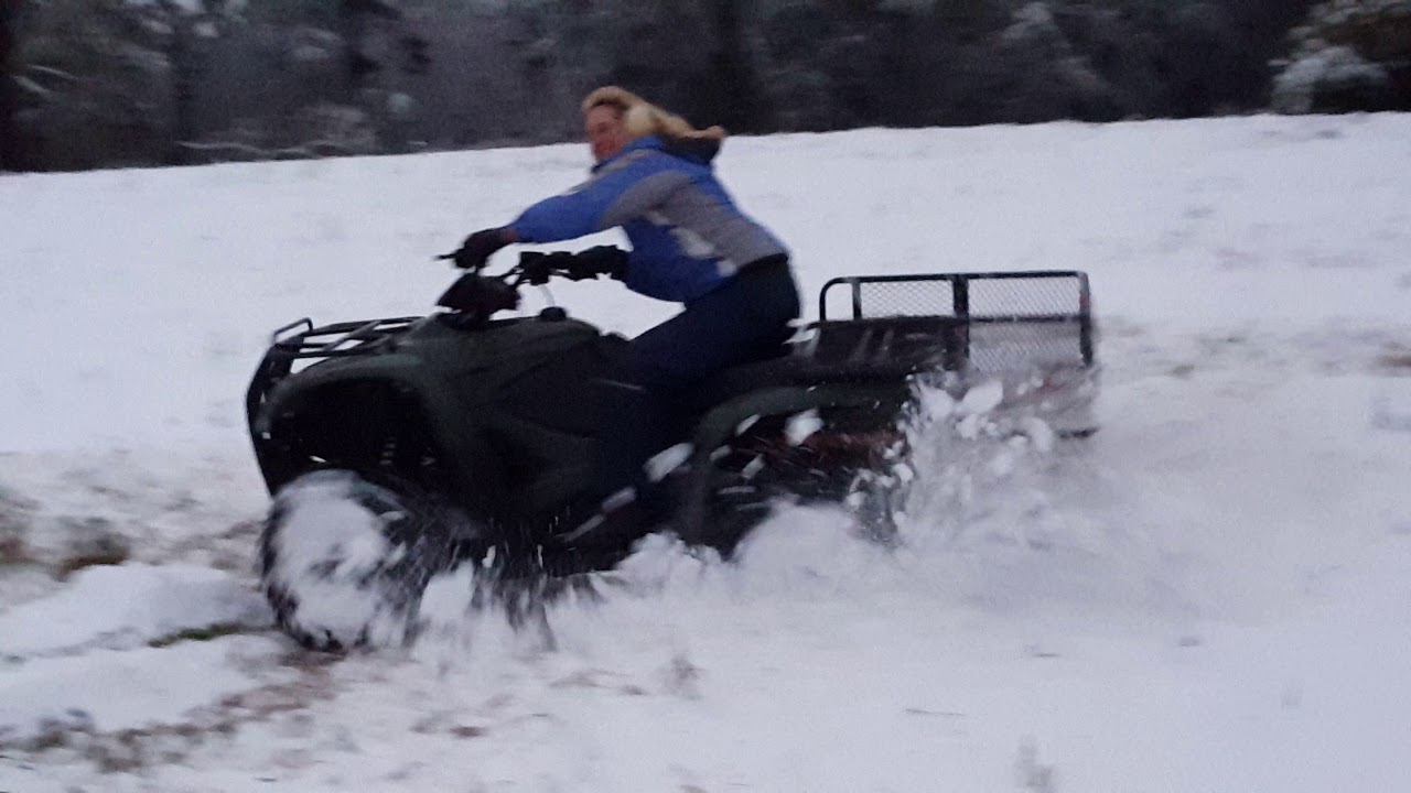 Hot Blonde In The Snow Youtube