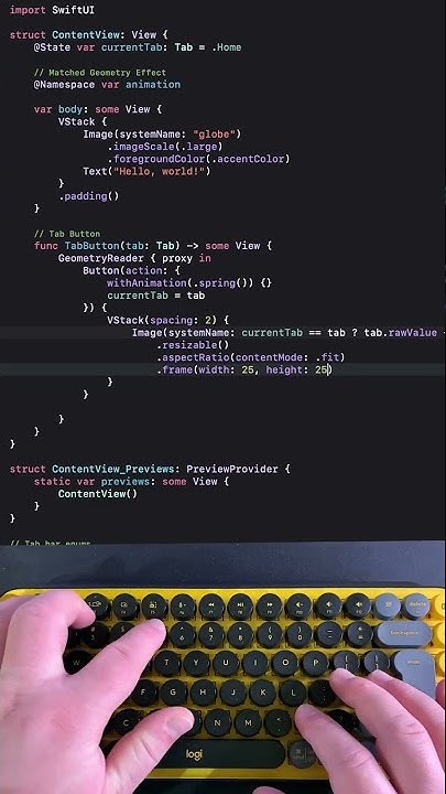 Custom animated TabBar SwiftUI Tutorial - YouTube