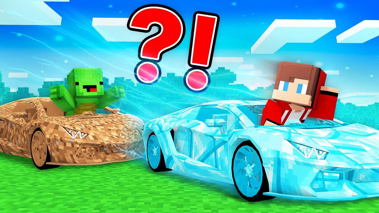 PRO SUPERCAR Speed runner vs NOOB SUPERCAR Hunter : JJ vs Mikey in Minecraft! - YouTube