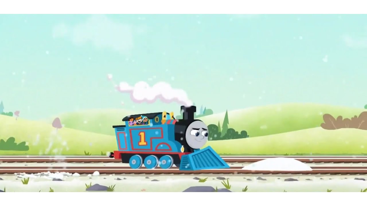 Thomas, Dorothy & Their Friends clearing off falling White Soft Snow ...