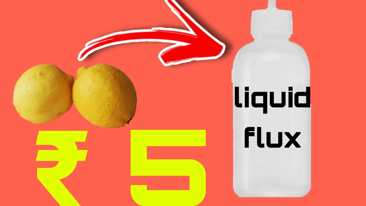 How to make natural liquid soldering paste from lemon at home - YouTube