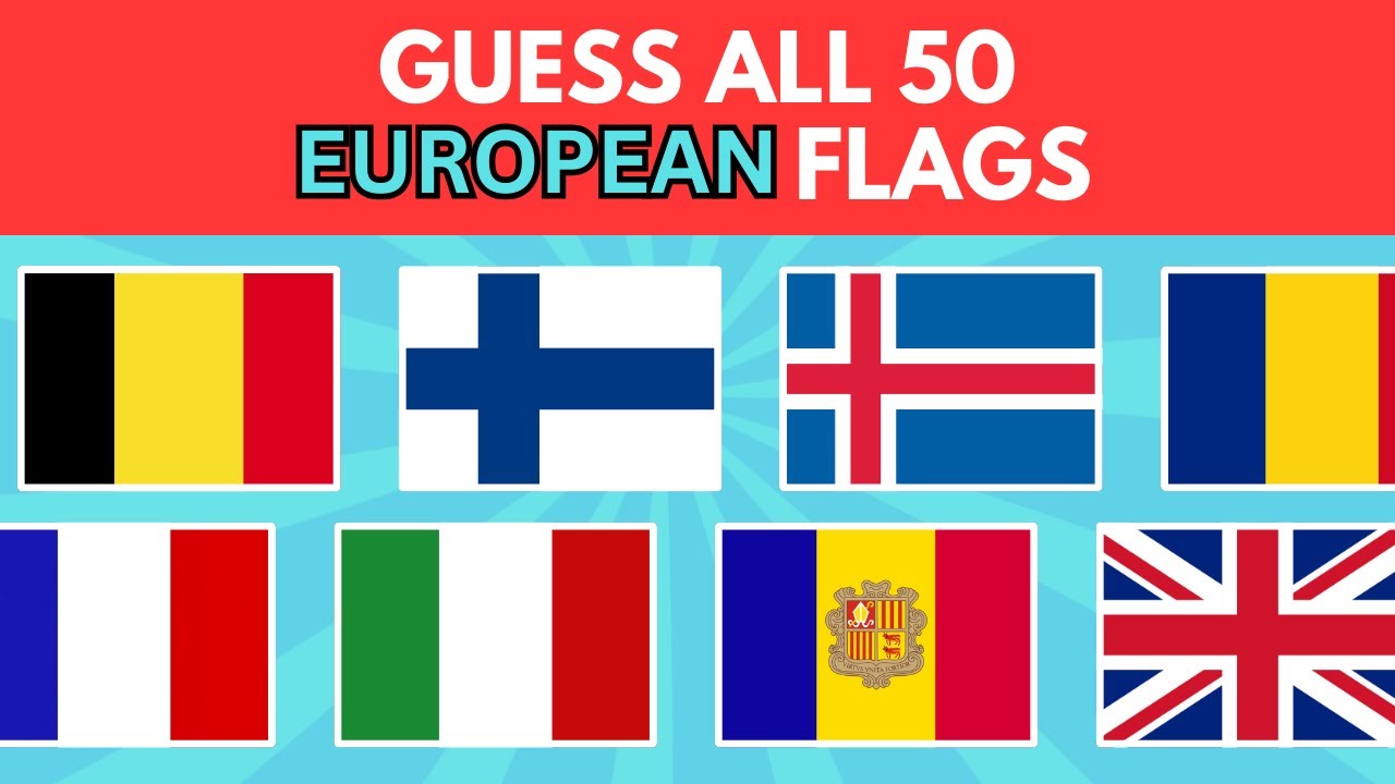 Guess 50 European Flags | Can you get all the countries? - YouTube