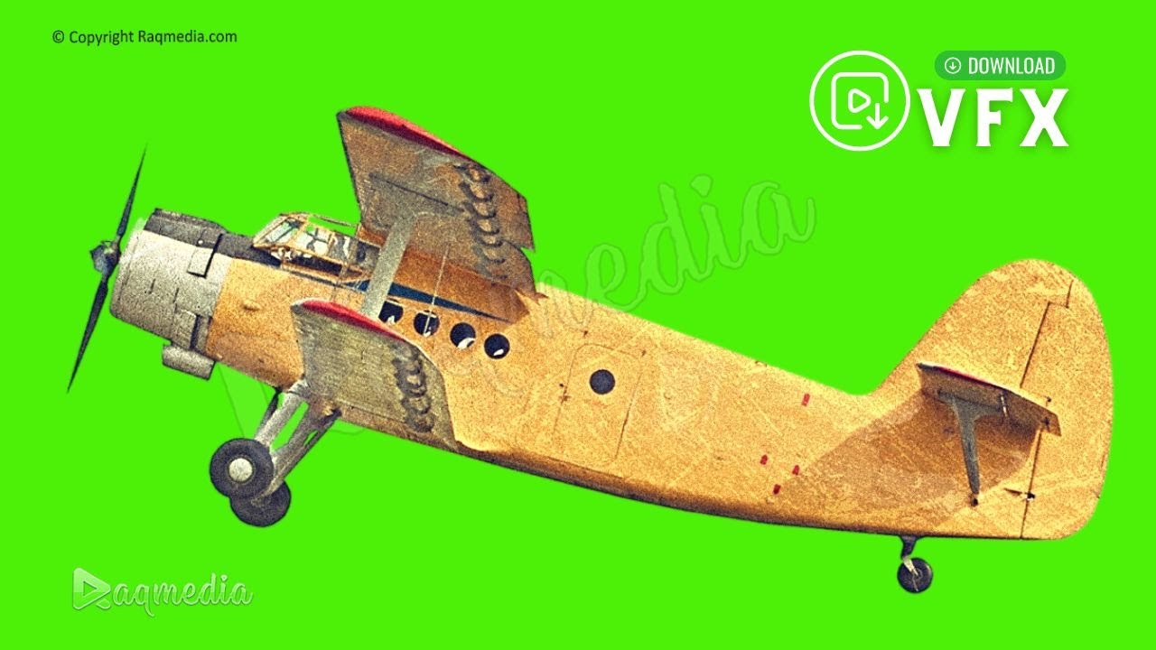 Old Airplane Green Screen Free Chroma Background Video Effects - YouTube