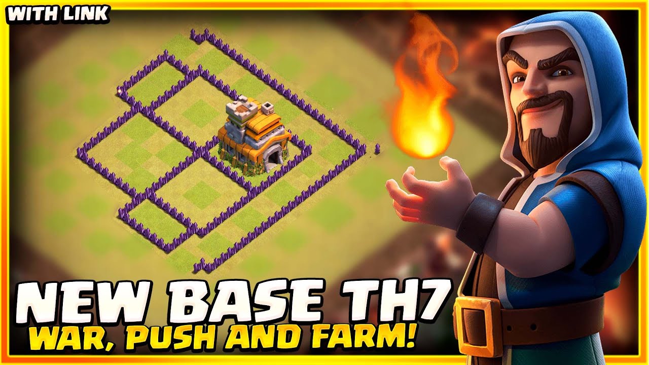 New BEST TH7 BASE! +LINK 2022 | TH7 War, Farming and Trophy Base (Clash ...