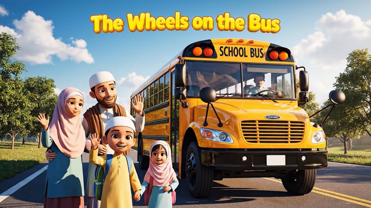 Islamic Wheels on the Bus Song for Kids | Bismillah, Subhanallah ...