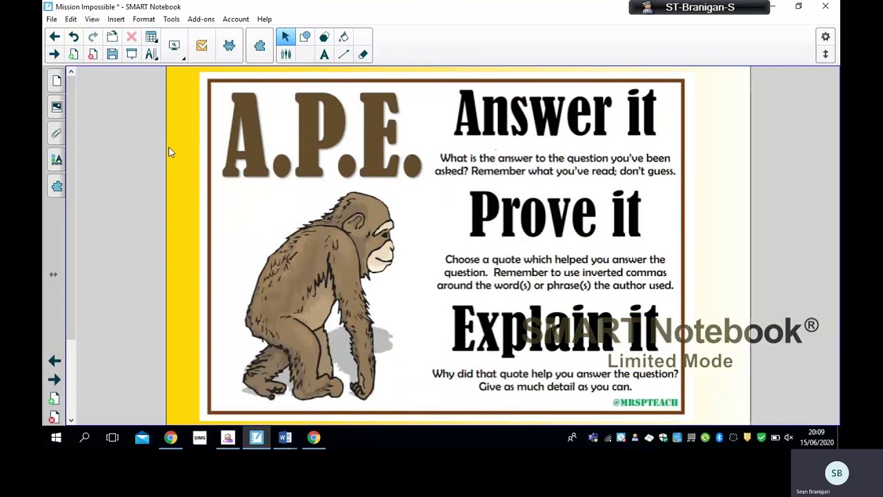 Tuesday 16th June APE questions - YouTube